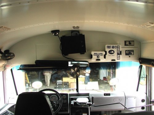 Old technology ATX school bus camera systems with plastic cameras and ...